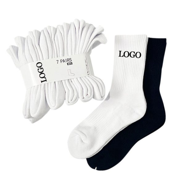 HE MOQ Custom Combed Cotton Socks With LOGO - HE Global Hosiery | China ...