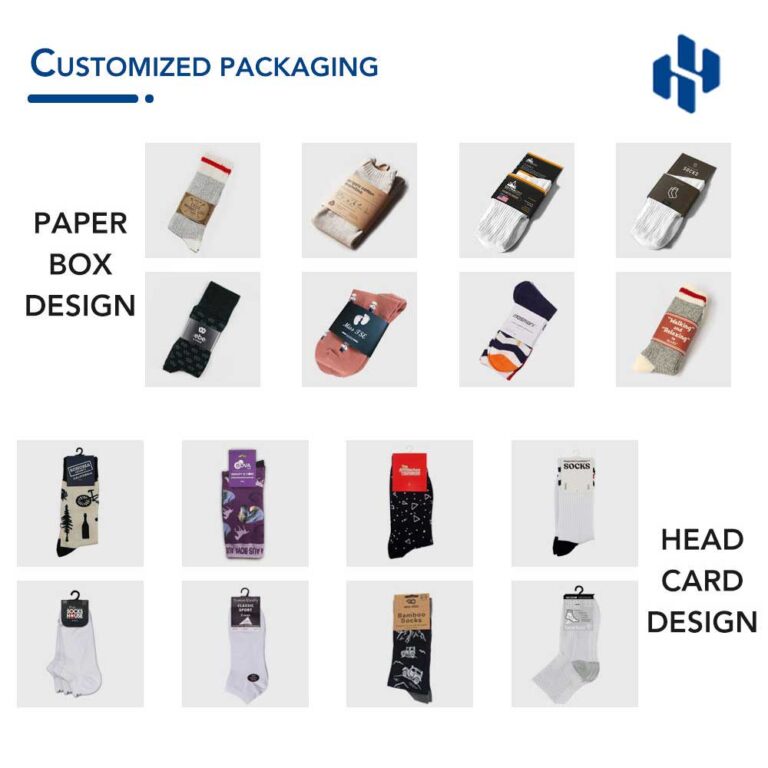 HE MOQ Custom Combed Cotton Socks With LOGO - HE Global Hosiery | China ...